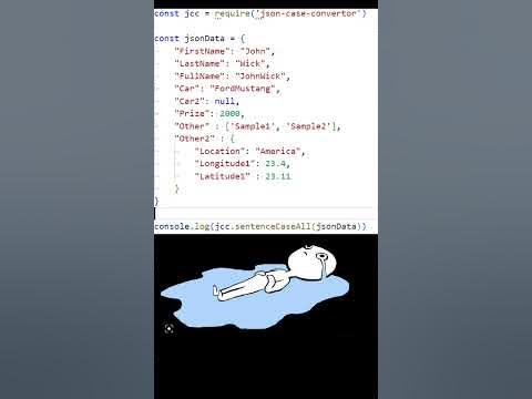 JSON Pascal Case to Sentence Case JS One liner - YouTube
