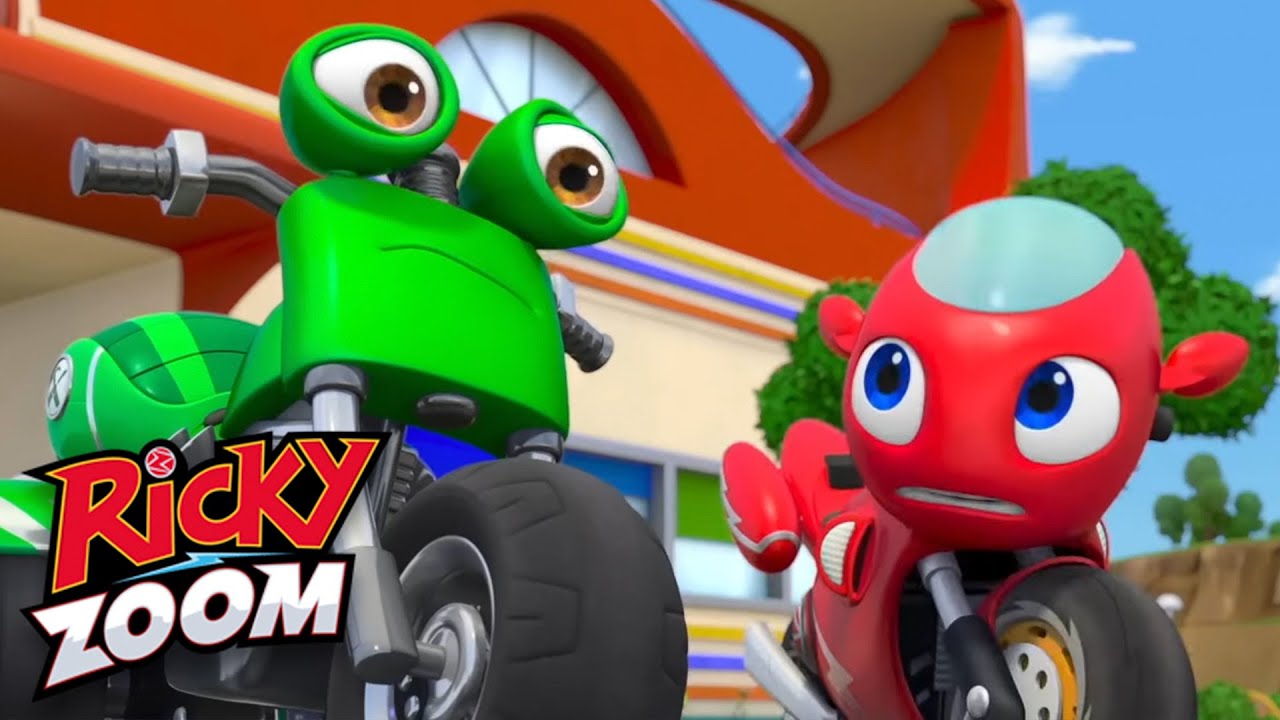 Time To Play ⚡️Let's Help DJ! ⚡️ Motorcycle Cartoon | Ricky Zoom - YouTube