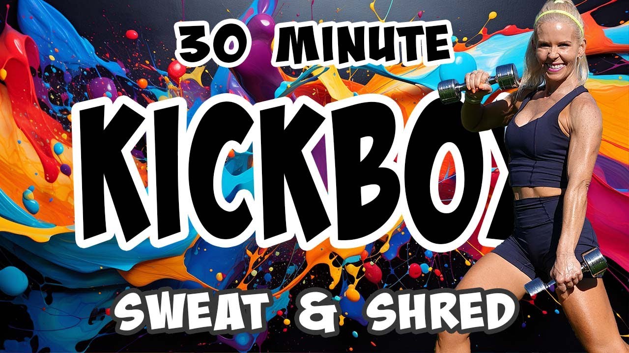 30 MINUTE ALL STANDING KICKBOXING HIIT | Cardio And Weights | Low ...