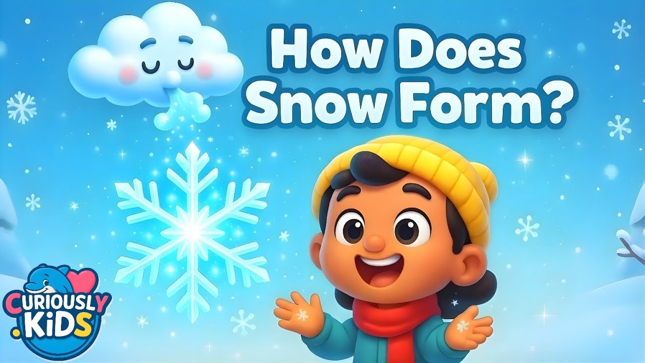 How Does Snow Form? ️ | Winter Weather Science for Kids | Curiously ...