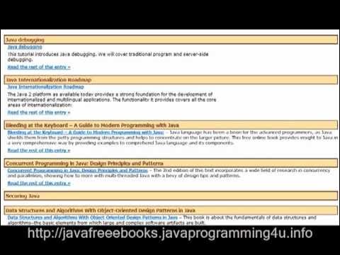 Free Java programming books - YouTube