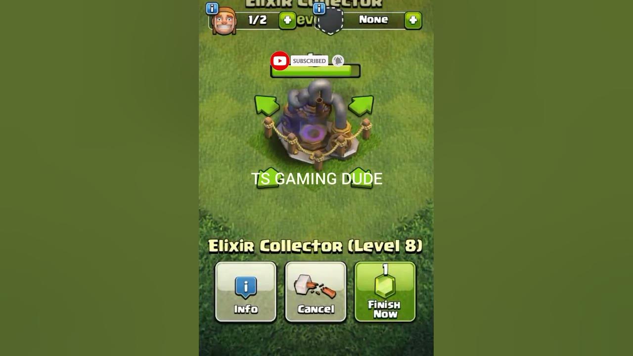 CLASH of clans Elixir collector upgrading 1 to max (TS GAMING DUDE) #clashofclans - YouTube