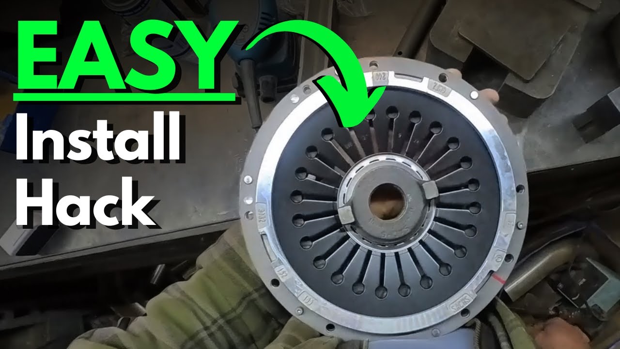 How to install a throw out bearing on a pull type pressure plate - YouTube