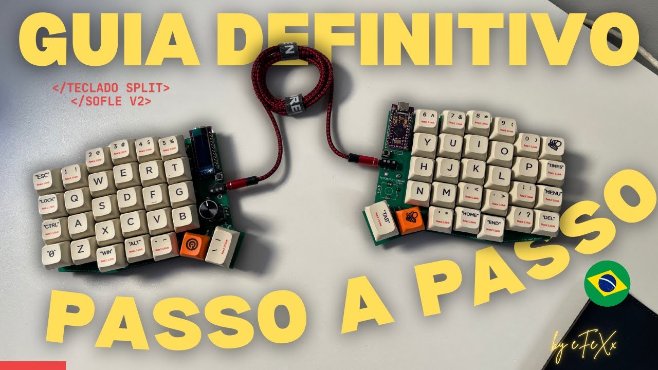 GUIA DEFINITIVO: TECLADO SPLIT - SOFLE V2 - TUTORIAL PASSO A PASSO COMO ...
