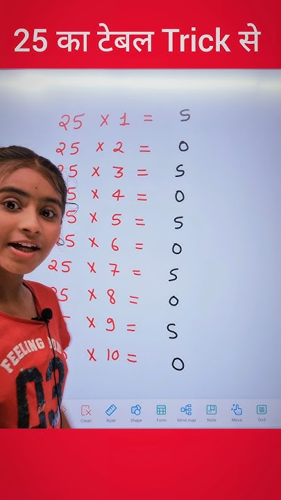 25 ka table with easy trick | table of 25 | 25 का टेबल | 25 ka pahada # ...