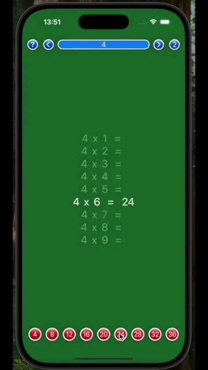 Four step system for learning the multiplication table in the Seven Times Seven app - YouTube