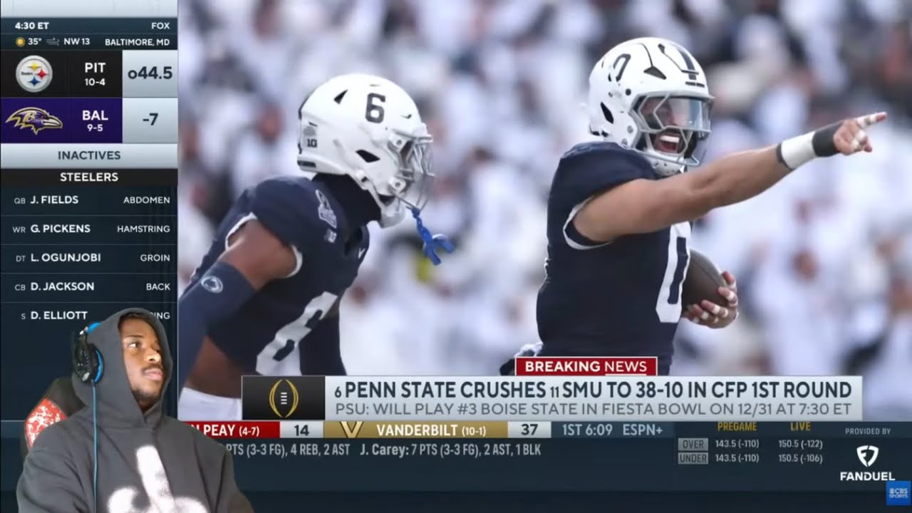 REACTING TO Penn State Putting Belt 2 Booty On Smu!!! - YouTube