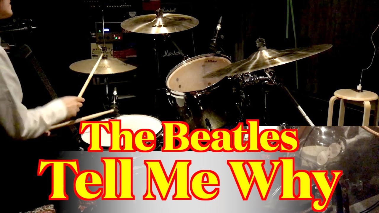 The Beatles - Tell Me Why (Drums cover from fixed angle) - YouTube