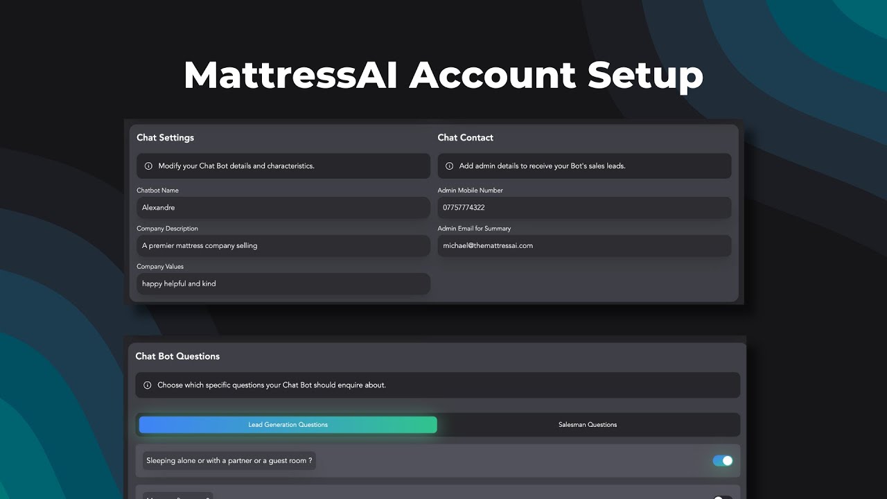 How to setup MattressAI. - YouTube