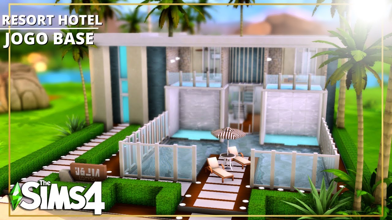 ☀️ RESORT HOTEL 🏨 JOGO BASE (SEM CP/NO CC) The sims 4 I Speed Build ...