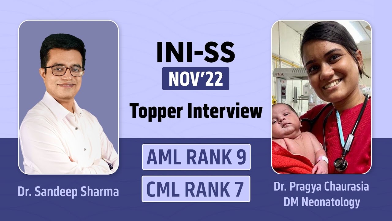 INI-SS Nov' 22 Success Story AML RANK 9, CML Rank 7 - Dr. Sandeep & Dr ...