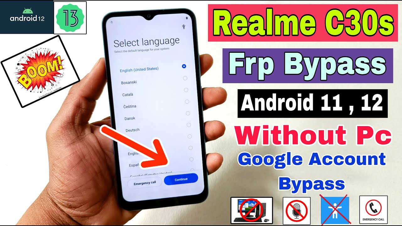 Realme C30s Frp Bypass Android 11, 12 Update | New Trick | Realme ...