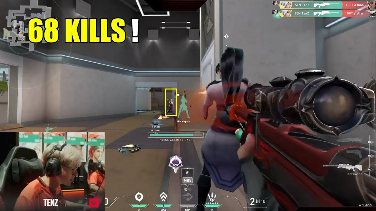 SEN TenZ DOMINATES 100T In First VCT Americas Game - YouTube