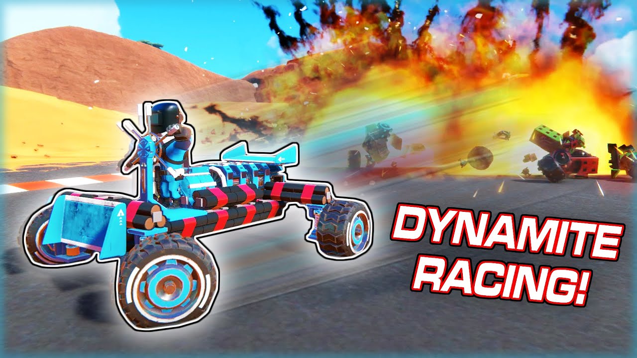 We Built Race Cars From DYNAMITE and Tried to not EXPLODE! (Trailmakers ...
