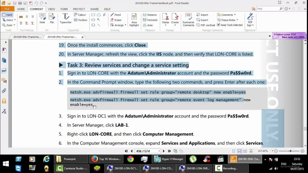 Module.1 - Exercise 3: Managing Servers - YouTube
