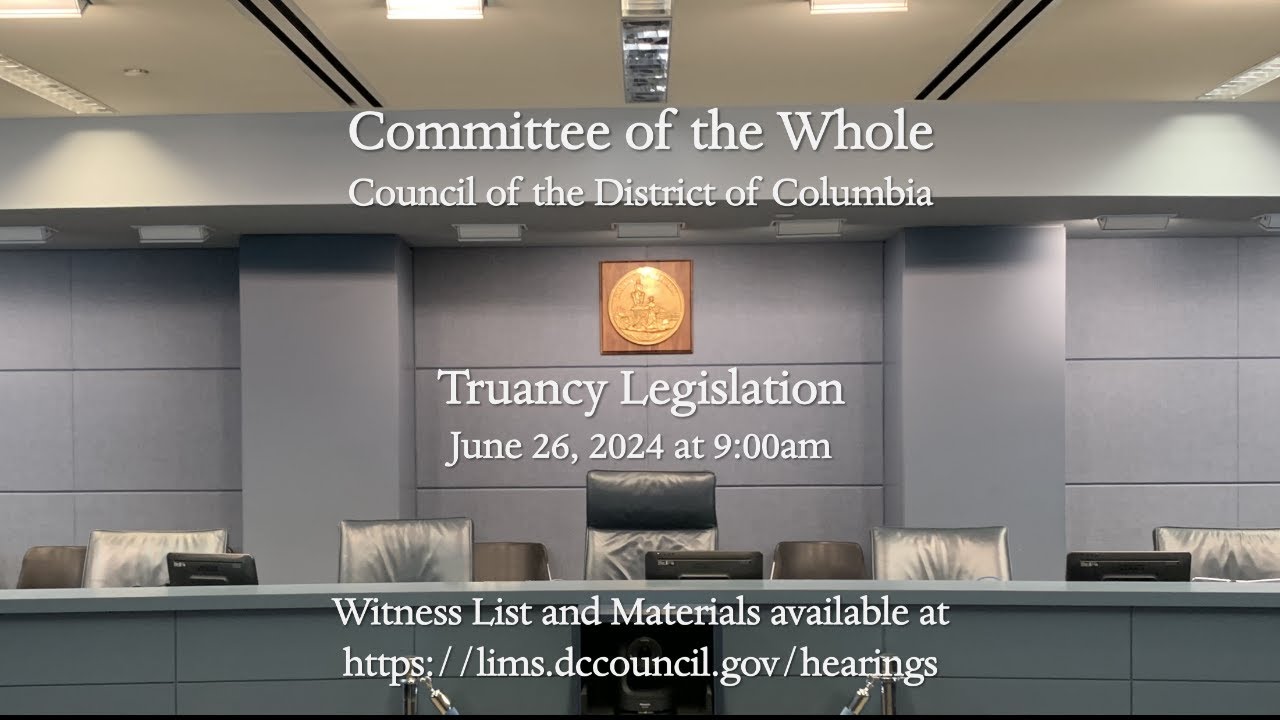 COW Hearing: Truancy Legislation - YouTube