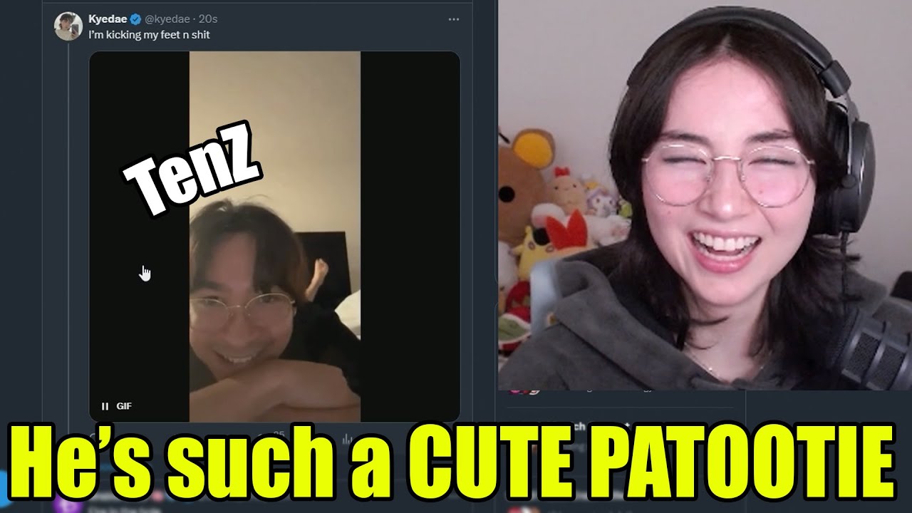 Kyedae shows her cute TenZ's GIF reply to Sentinels' tweet - YouTube
