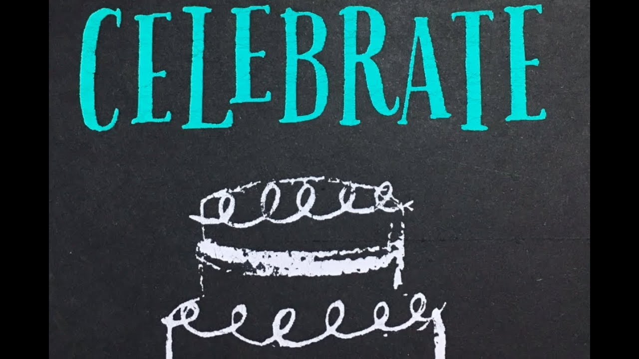 Chalking on cardstock to make a birthday card (Chalk couture) - YouTube