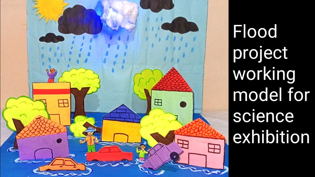 Flood project working model for science exhibition|| Best school ...