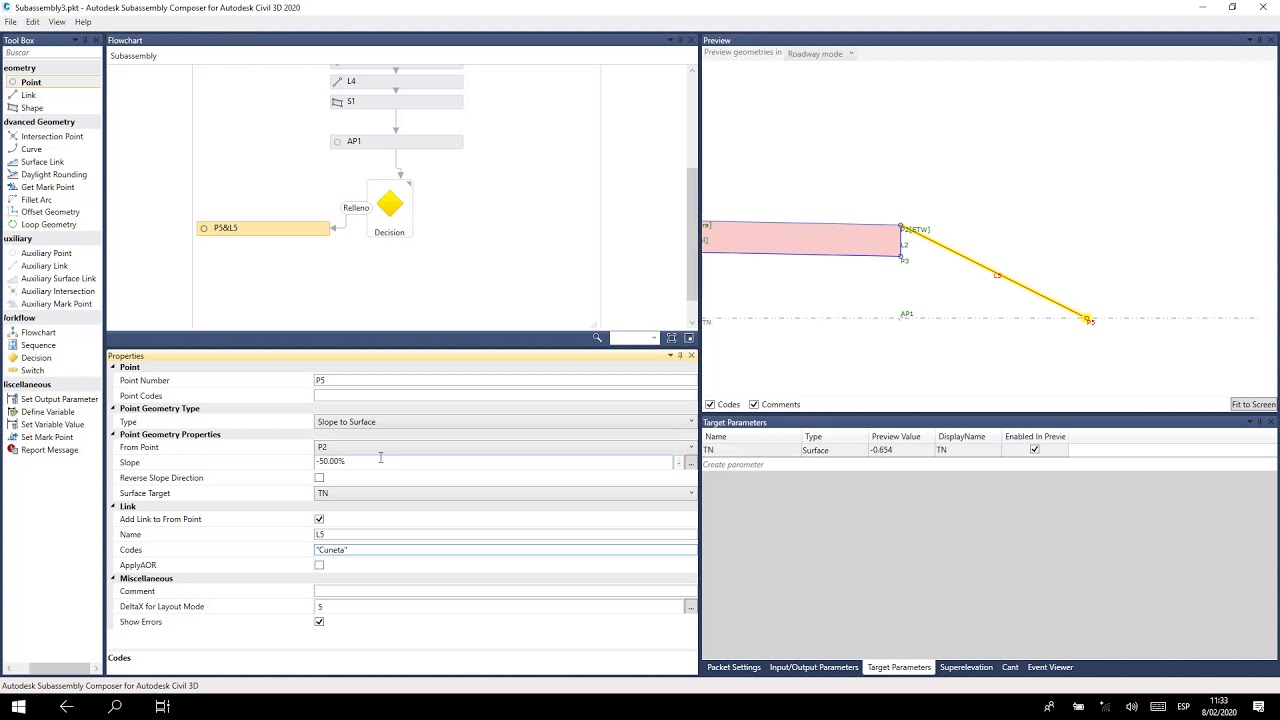 SubAssembly Composer con civil 3d 2020 - YouTube