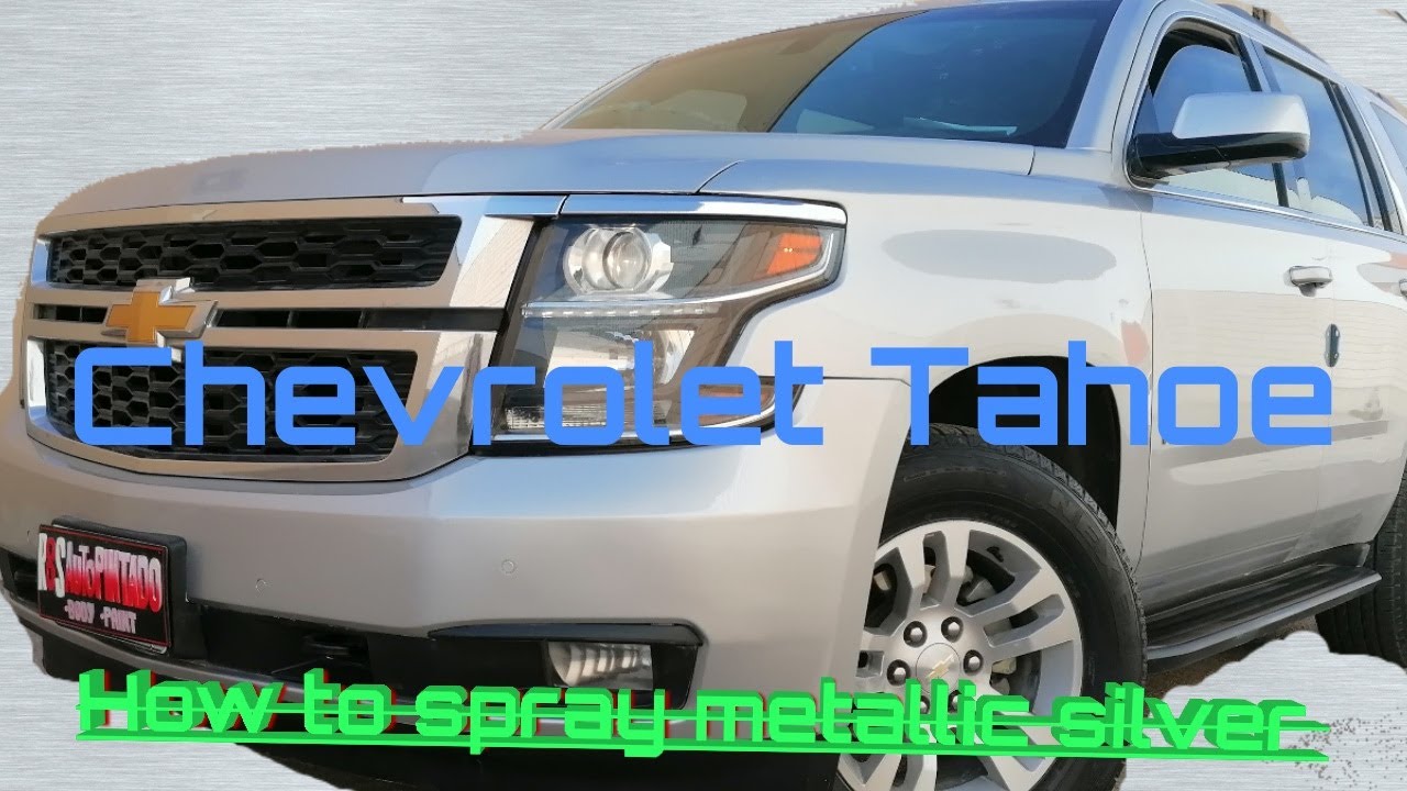 How to spray metallic silver tahoe chevrolet #paanomagpinturangsilver ...