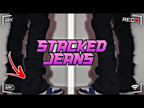 How To Make Stacked Jeans!!! (Tutorial) - YouTube