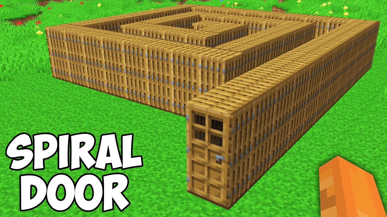 I found a CURSED DOOR in Minecraft ! What's INSIDE the SPIRAL DOOR ...