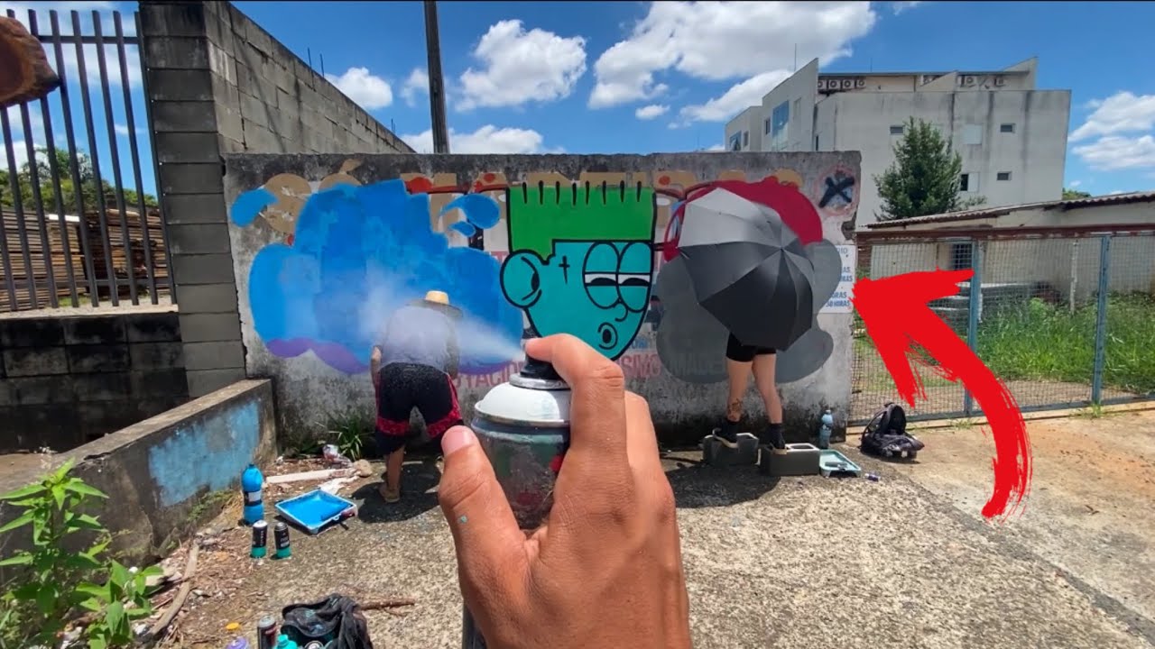 GRAFFITI NO SOL DE 40° GRAUS 🥵 - YouTube