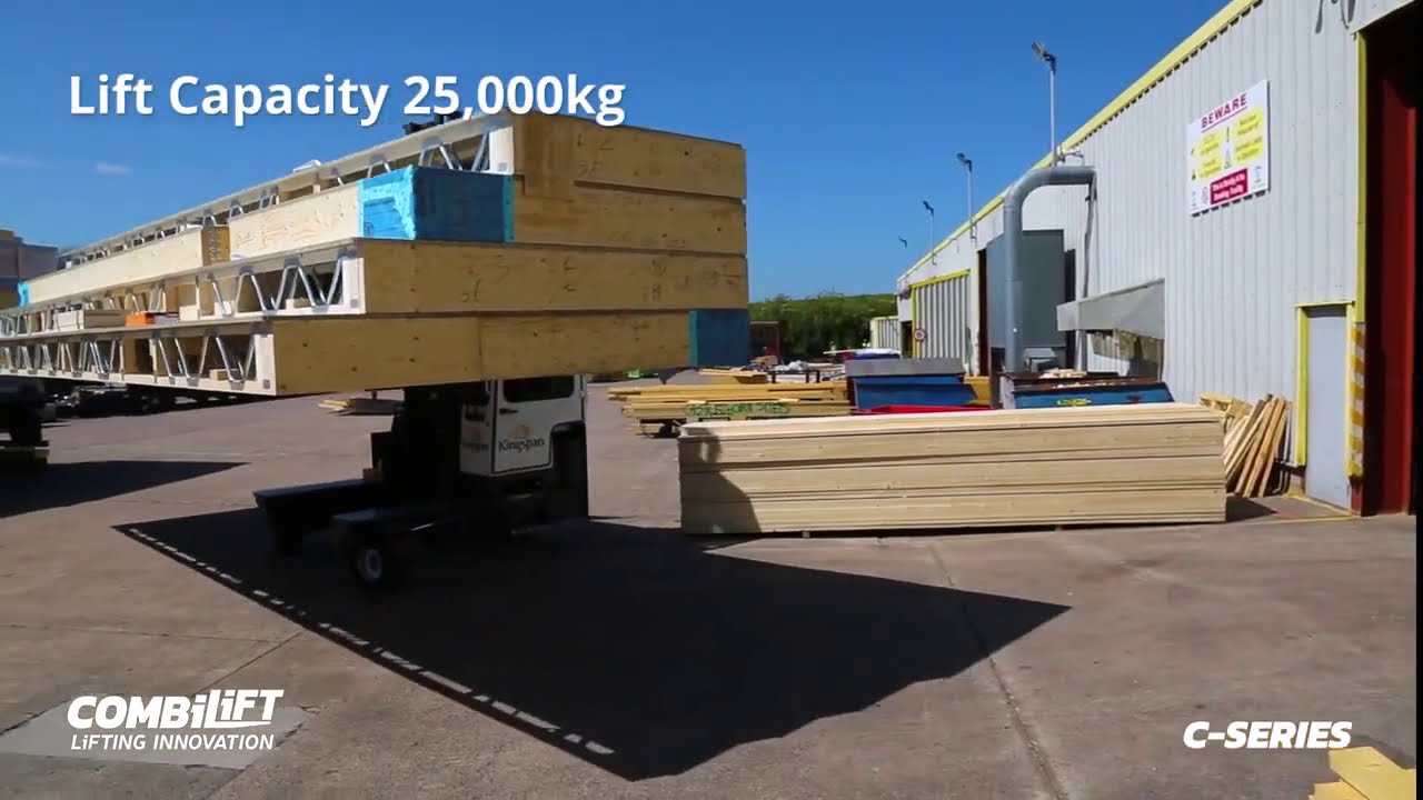 Combilift - Combi C Series - handling timber long loads - YouTube