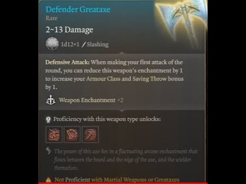 Baldur's Gate 3 - How To Get The Defender Greataxe (Rare Axe) - YouTube