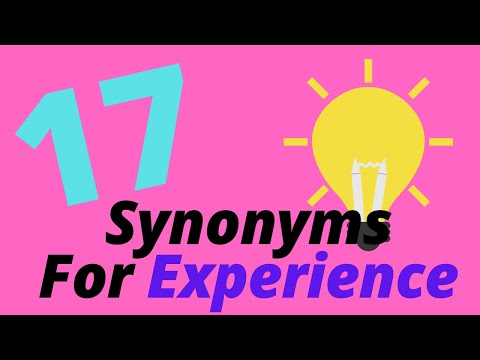 8 Synonyms For Experience - For Kids & Adults - English Language Help