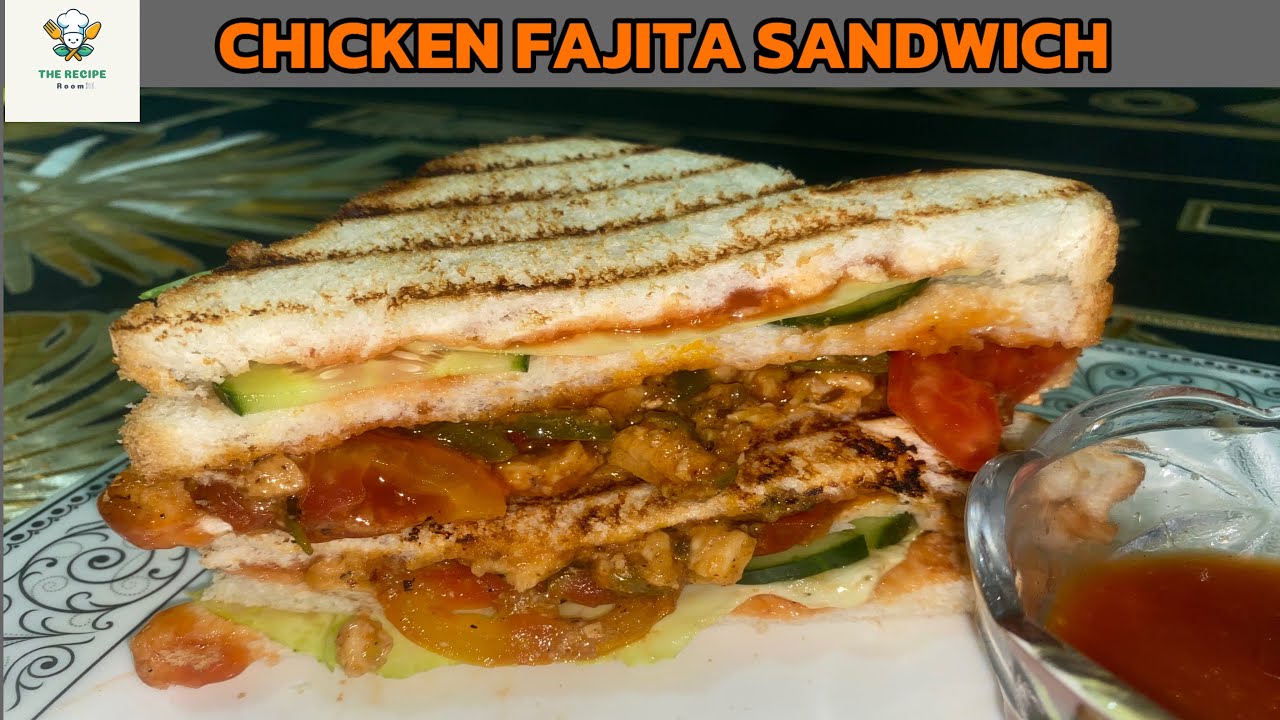 Chicken Fajita Sandwich Recipe|Chicken Sandwich without Cheese|Best ...