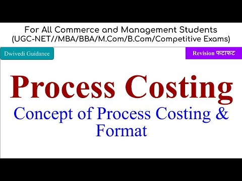 Process Costing, Format of Process Costing, Process Costing tybcom sem ...