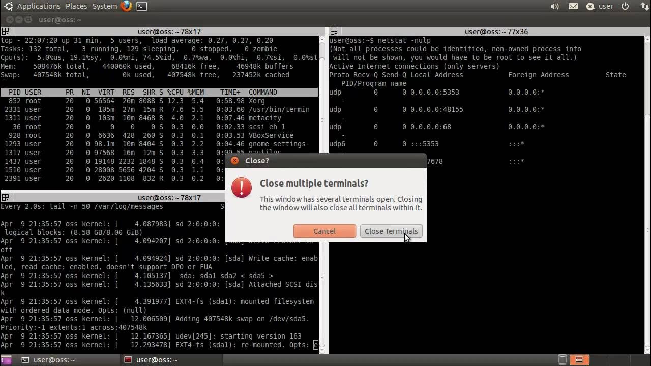 OpenSourceSchool.ca | Terminator - Useful tool for arranging terminals ...