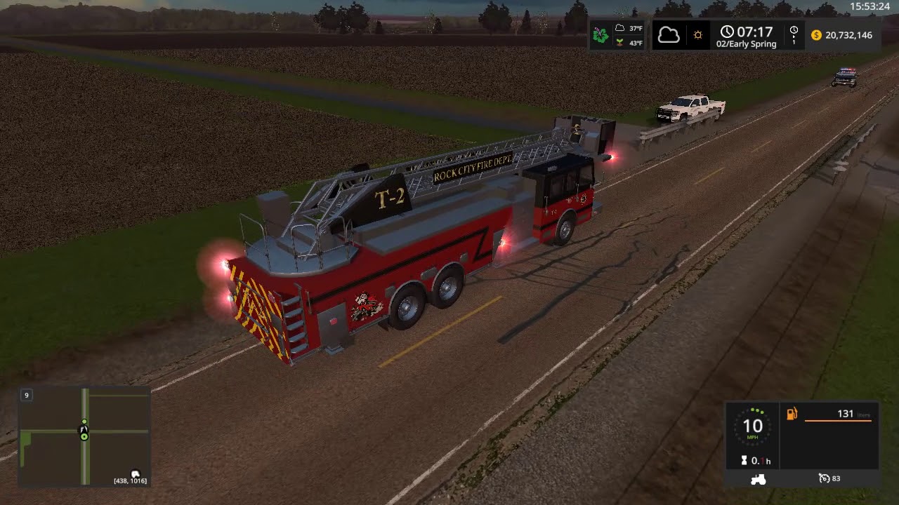 Farming Simulator 2017 Fire Response with New Truck 2!! Merry Christmas ...