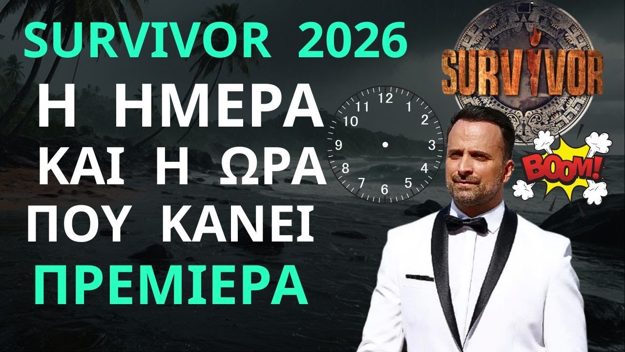 SURVIVOR 2026 ~ ΜΠΟΥΜ ~ Η Ημέρα Και η Ώρα Που Κάνει ΠΡΕΜΙΕΡΑ - YouTube