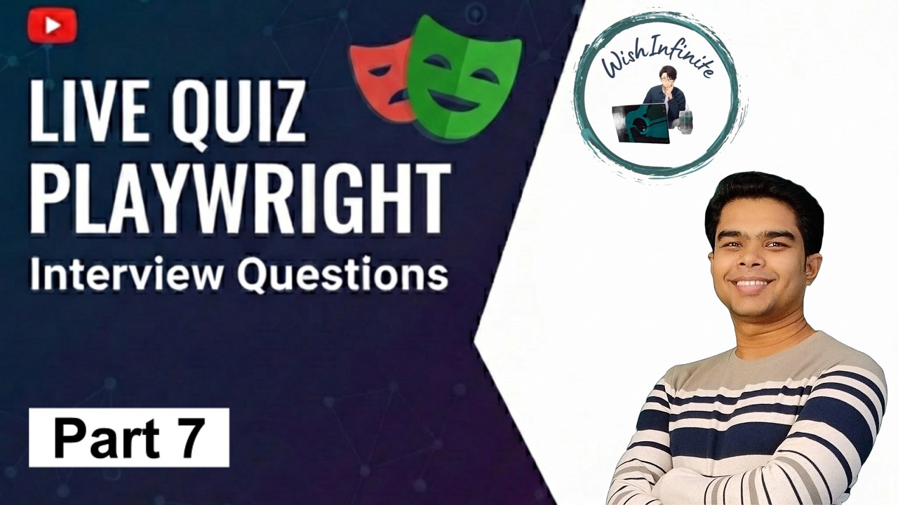 Playwright Interview Questions Live Quiz Part 7 🚀| Master playwright ...