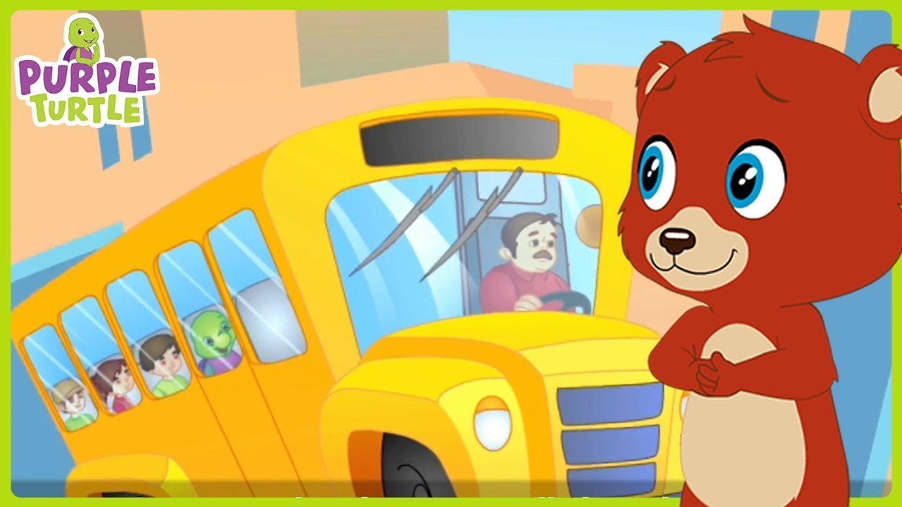 Nursery Rhymes + more | The wheels on the bus | Purple Turtle Kids ...