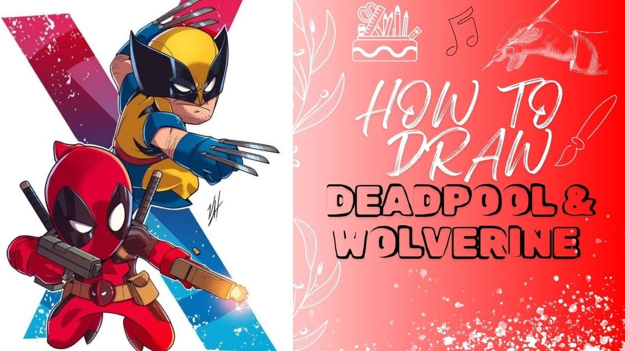 How To Draw Deadpool and Wolverine | Tutorial Part-1#deadpool # ...