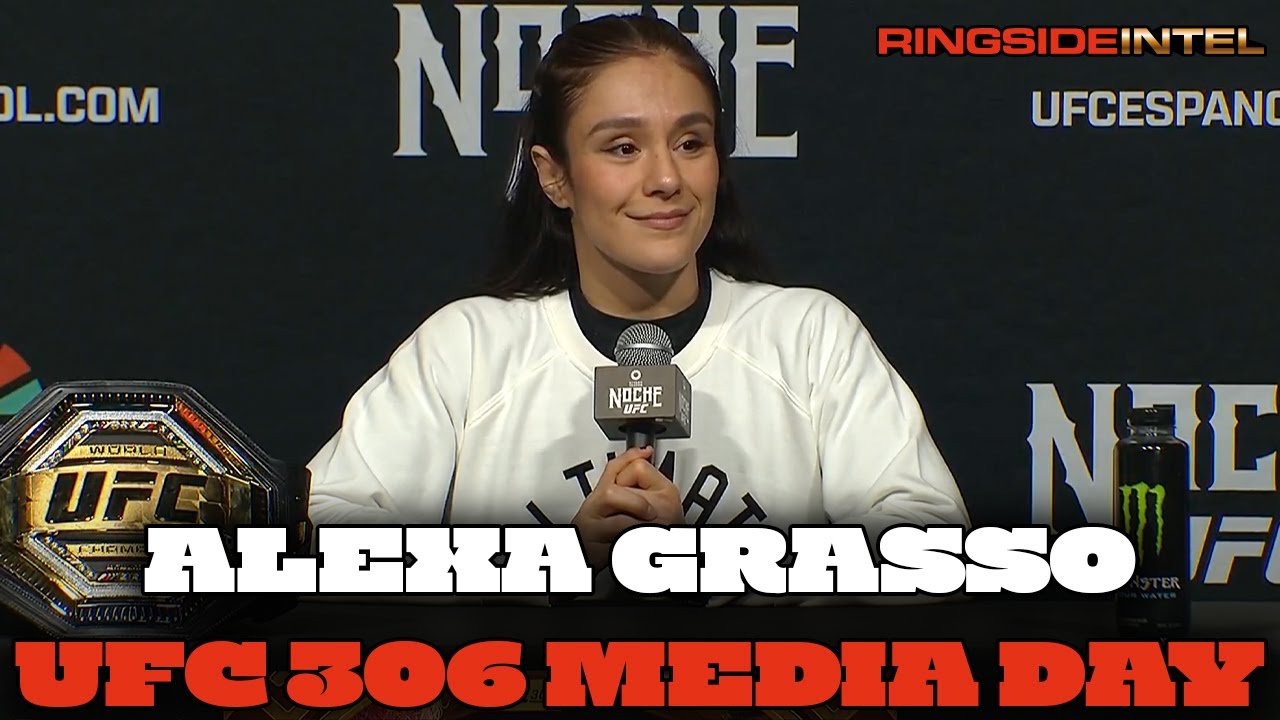 UFC champ Alexa Grasso previews UFC 306 trilogy fight - YouTube