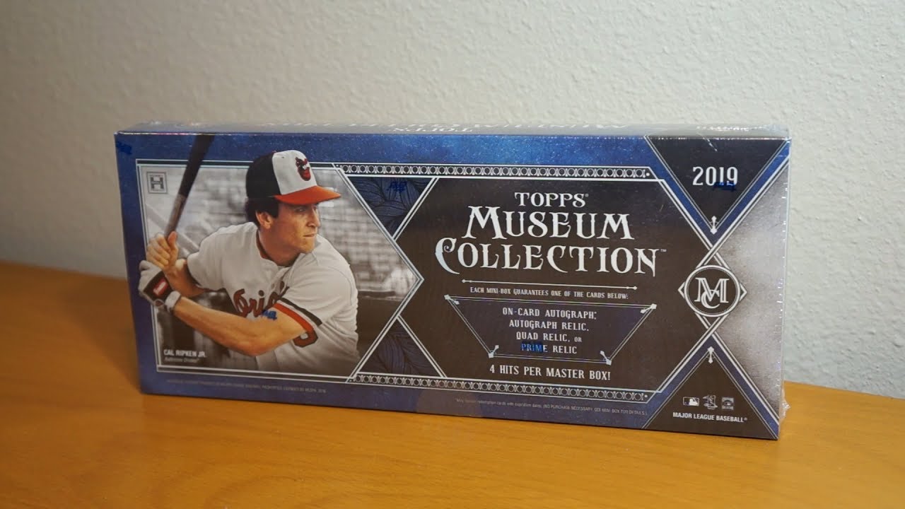 2019 Topps Museum Collection - 1 box break! Hofer auto! - YouTube