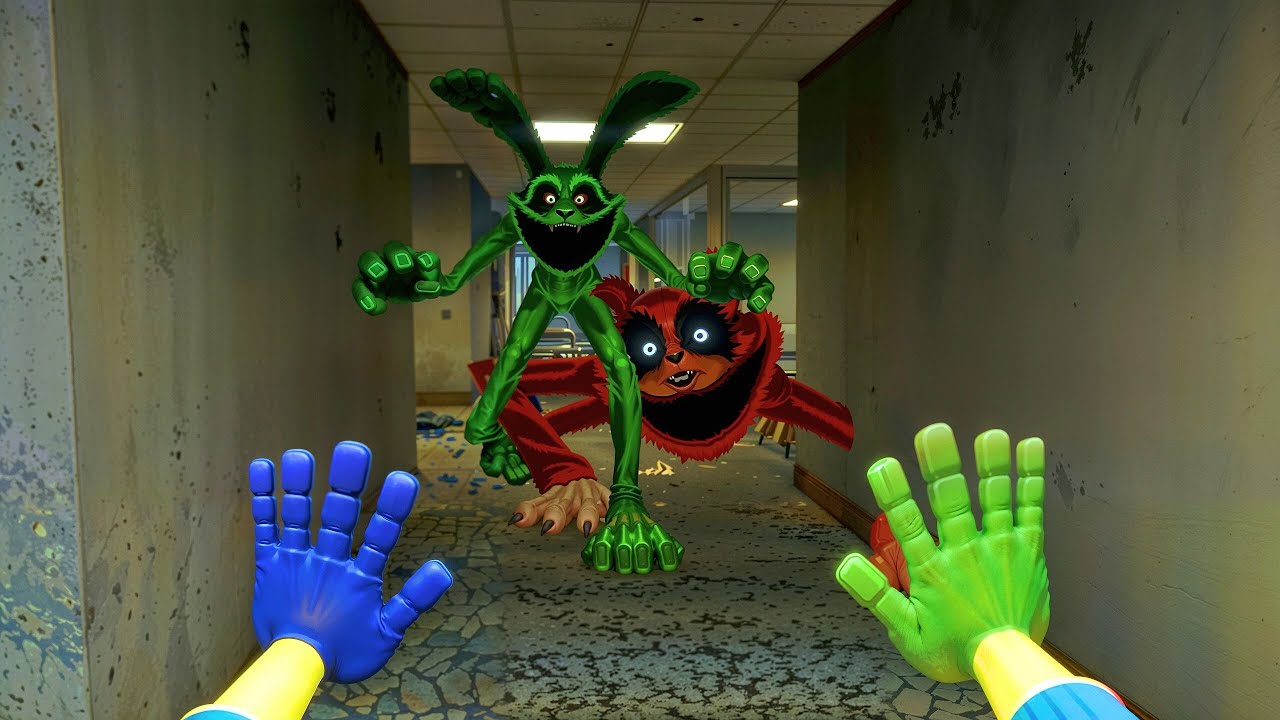 HUGE SCARY SMILING CREATURES FROM POPPY PLAYTIME WANT TO KILL ME ...