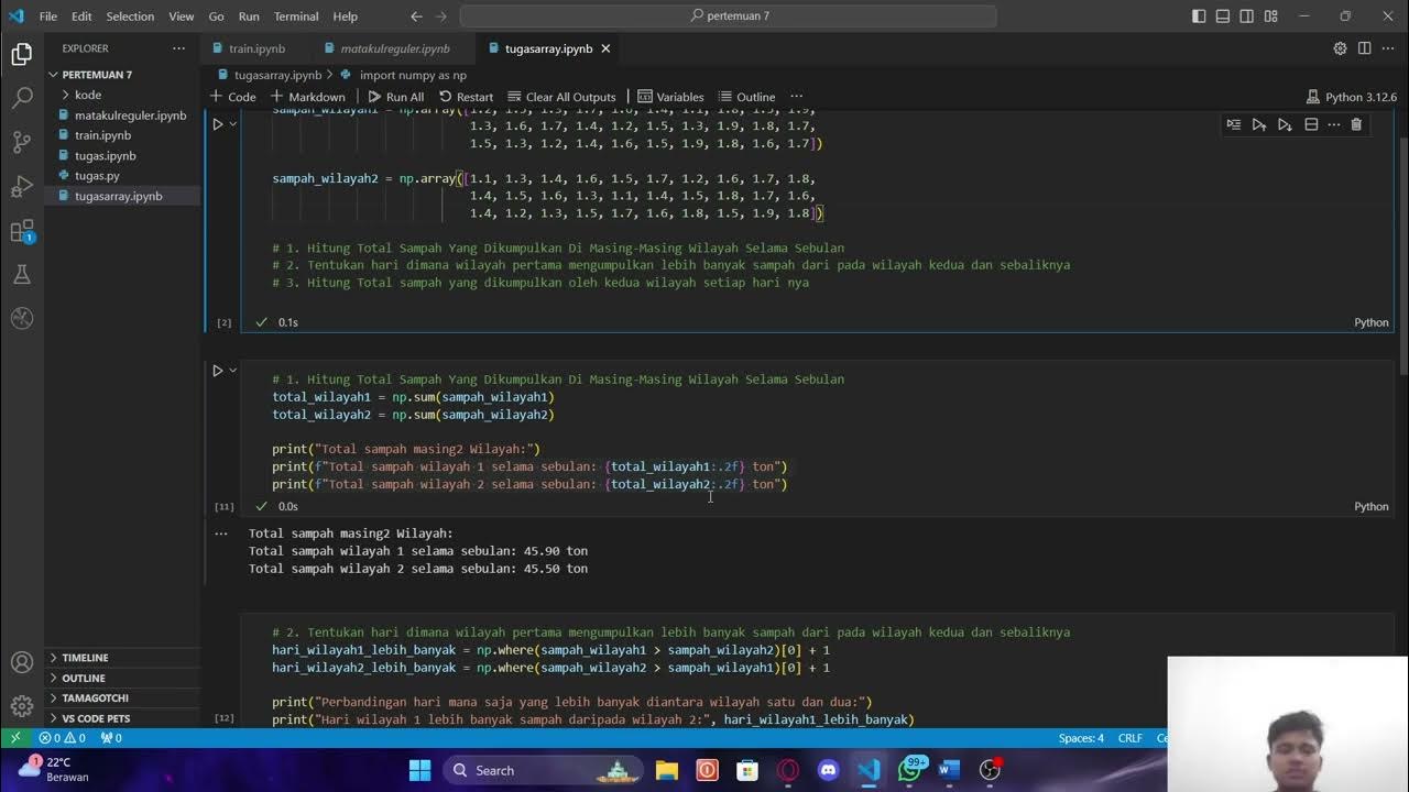 Tugas Array | Pemrograman Dasar - YouTube