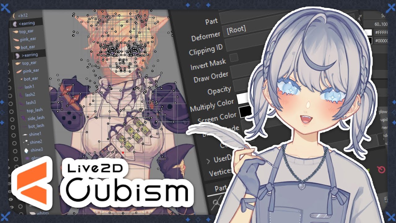 🔴【live2d】let's rig a full-body model! #2 - YouTube