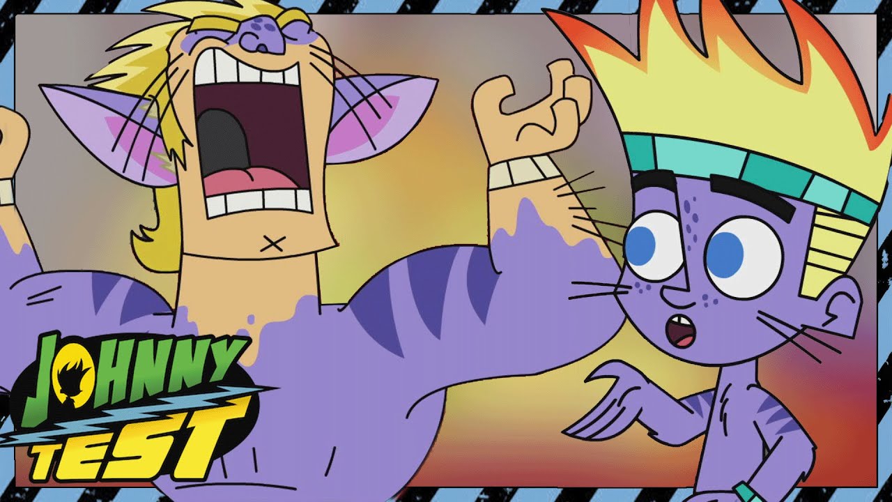 Cat Scratched Johnny | Johnny Test | Full Episodes | Cartoons for Kids ...