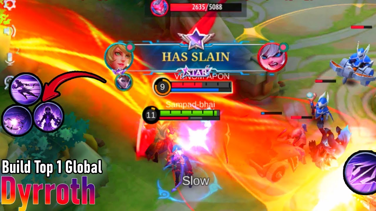 DYRROTH BEST FIGHTING CLIP #19🎯 IMPOSSIBLE - MOBILE LEGENDS - YouTube