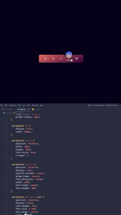 Magic Navigation Menu Indicator Using Html Css And Javascript Shorts Short Css Cssanimation