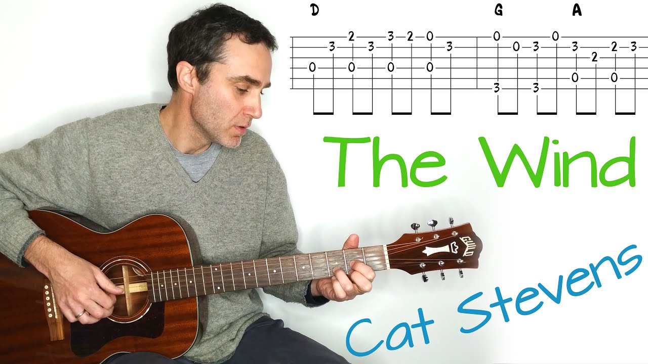 Cat Stevens - The Wind - guitar lesson / tutorial / cover with tab ...