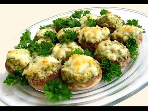 Закуска. Фаршированные шампиньоны - YouTube