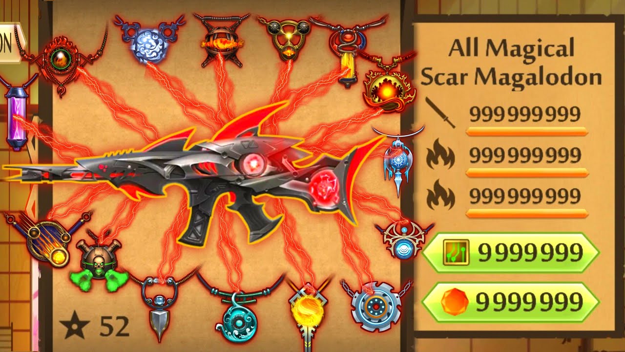 Shadow Fight 2 The Most Powerful All Magical Scar Megalodon - Free Fire ...